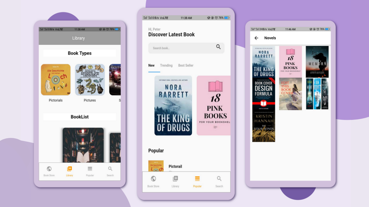BookShelf Flutter Android app – Techsapphire